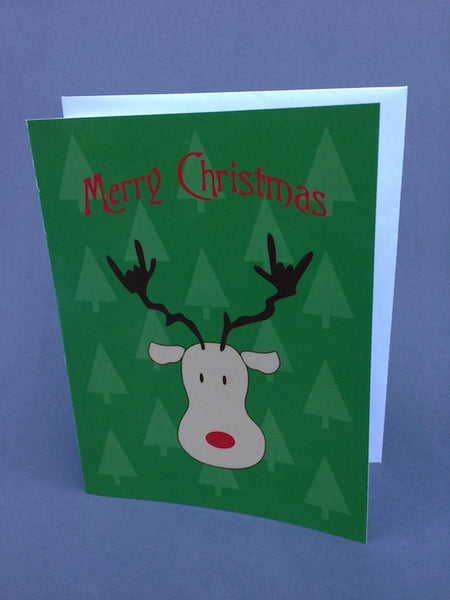 ASL ILY Reindeer Season's Greetings Cards – Say It In Sign