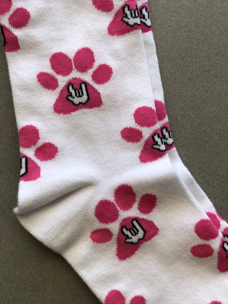 ASL Socks, ASL gift, Dog socks, ASL Dog socks, I love dogs socks – Say ...